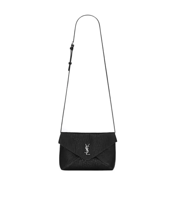 Saint Laurent Cassandre Envelope Messenger Bag - Black