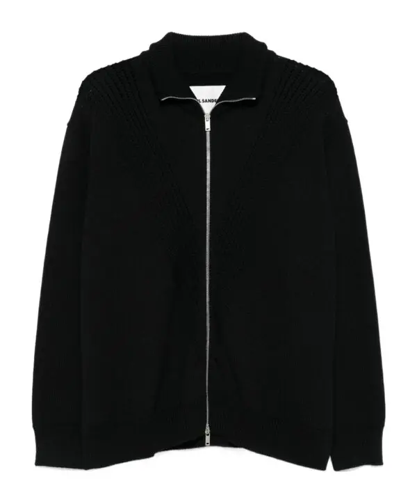 JIL SANDER Long-sleeved Zip-up Cardigan