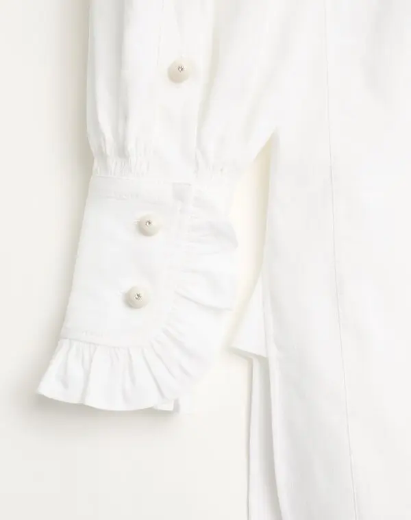 Valentino Garavani Ruffled Long-sleeved Mini Dress