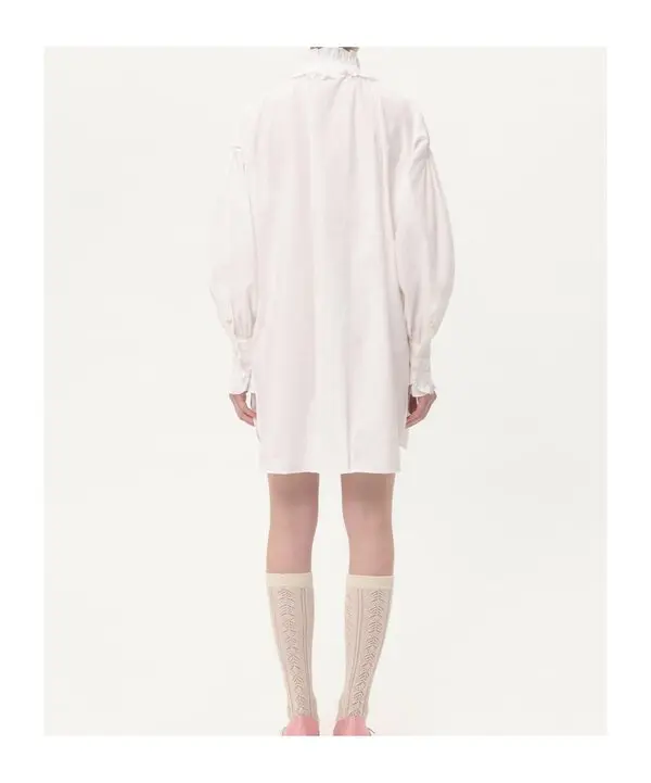 Valentino Garavani Ruffled Long-sleeved Mini Dress