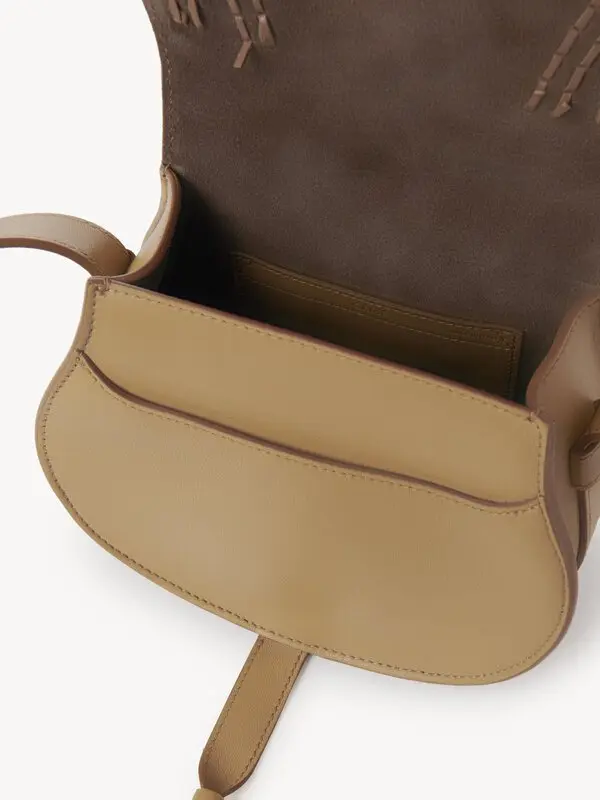 Chloé Marcie Logo Debossed Crossbody Bag - Green