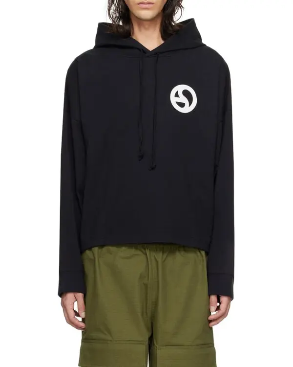 Acne Studios Logo Print Drawstring Hoodie