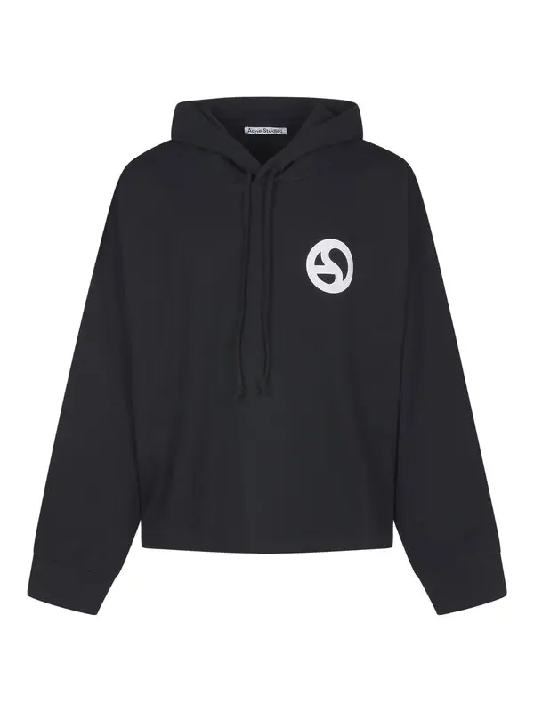 Acne Studios Logo Print Drawstring Hoodie