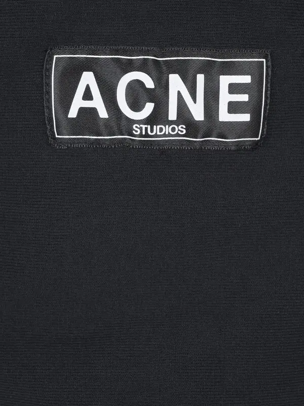 Acne Studios Logo Print Drawstring Hoodie