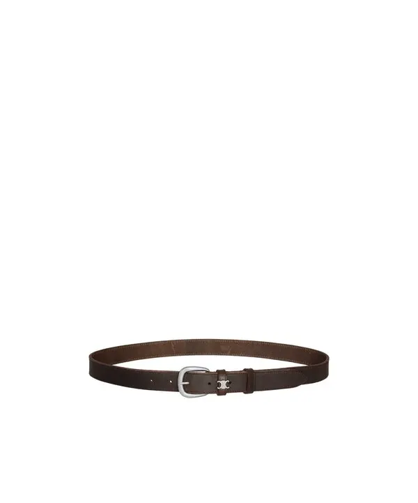 Celine Vivienne Belt 25mm - Dark Brown