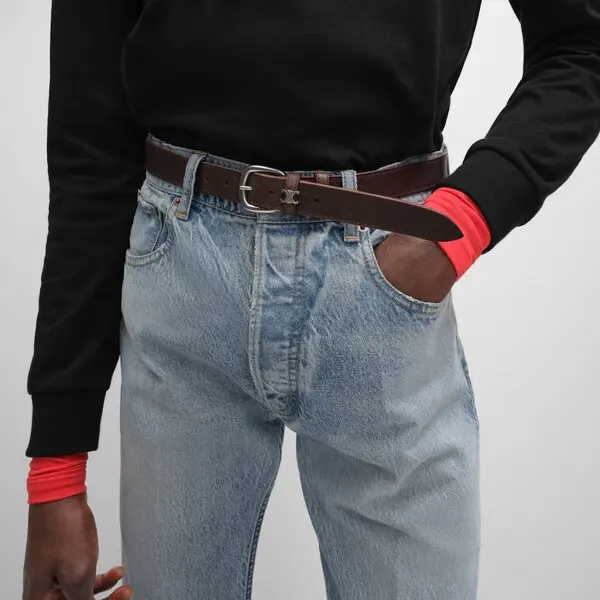 Celine Vivienne Belt 25mm In Vintage Calfskin