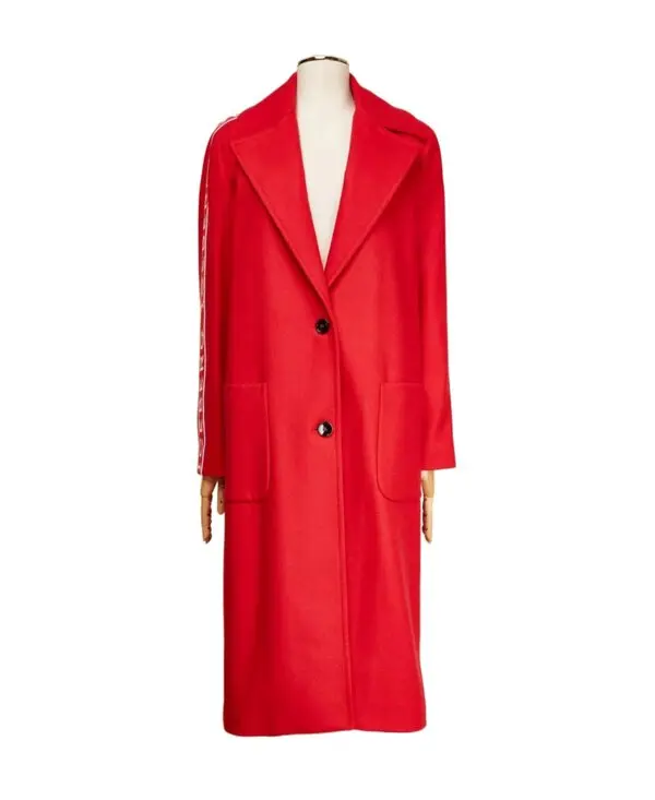 Iceberg Single-breasted Coat With Logo Detail