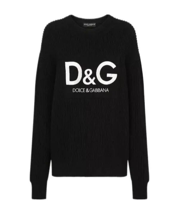 Dolce & Gabbana Logo-embroidered Wool Jumper