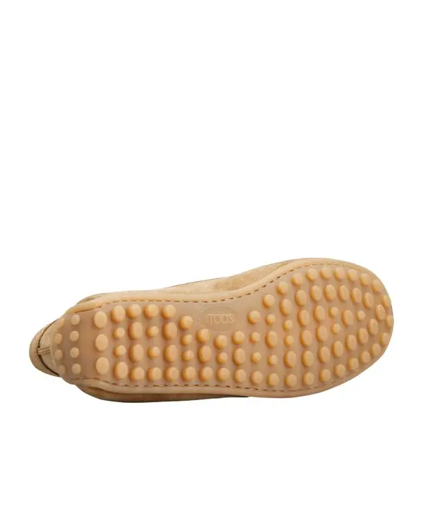 TOD'S Gommino Suede Slip-on Loafers - Brown
