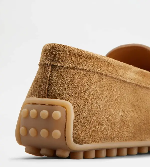 TOD'S Gommino Suede Slip-on Loafers - Brown