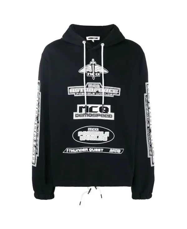 Alexander McQueen Logo Pattern Hooded Sweater