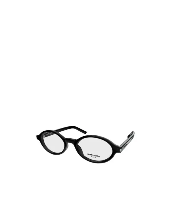 Saint Laurent Jeanne Oval Eyeglasses - Black