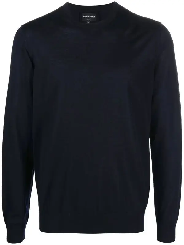 Giorgio Armani Round-neck Jumper - Black
