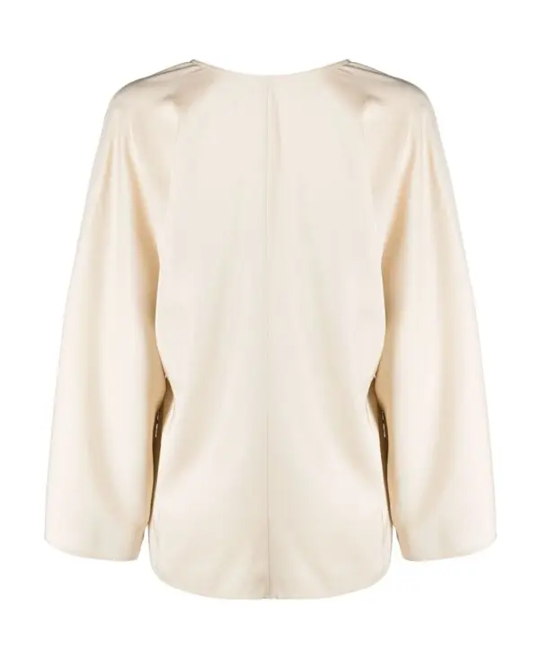 BY MALENE BIRGER Slit-sleeved Straight Hem Blouse - No