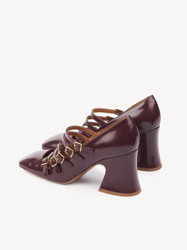 Chloé 80mm Janis Buckle-strap Pumps - Black