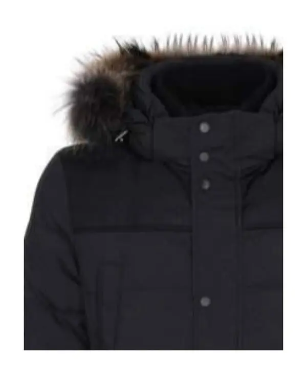 PAUL  SHARK Paul & Shark Quilted Down Parka With Fur Hood