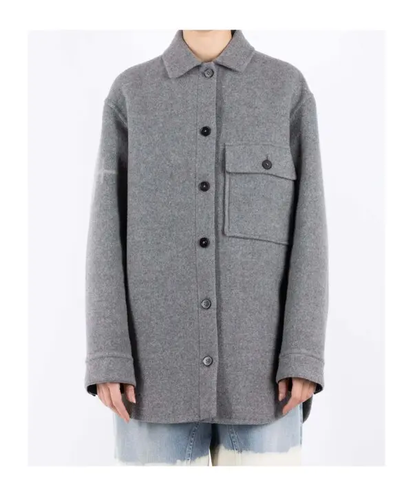 JIL SANDER Freshly Cut Wool Jacket - Grey