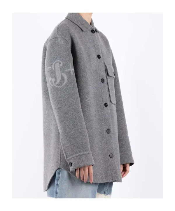 JIL SANDER Freshly Cut Wool Jacket - Grey