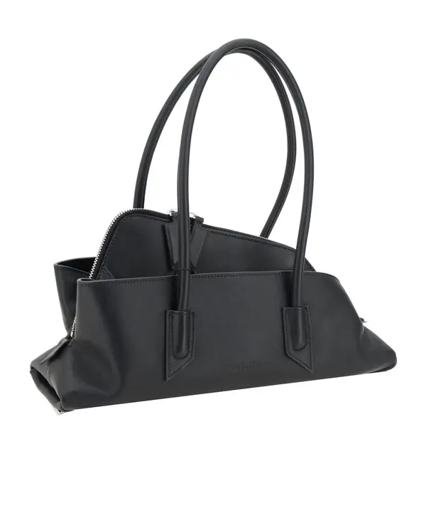 Attico La Passeggiata Small Top Handle Tote Bag - Black