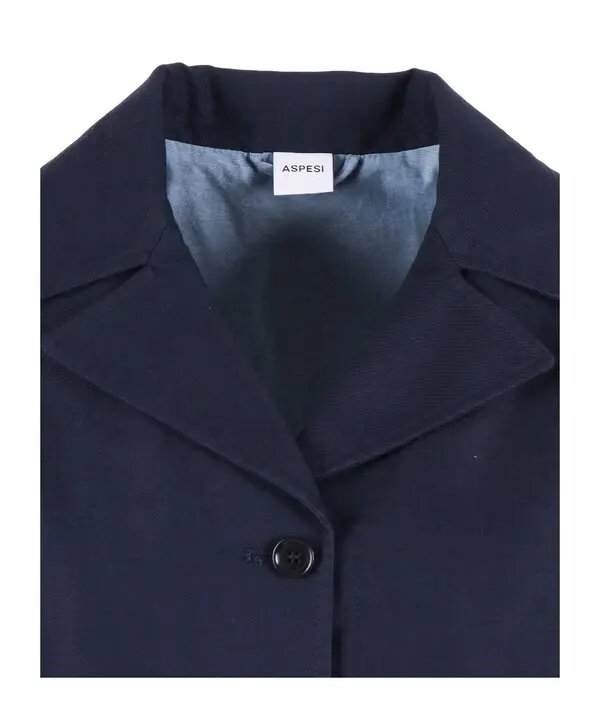 Aspesi Long-sleeved Buttoned Jacket - Black