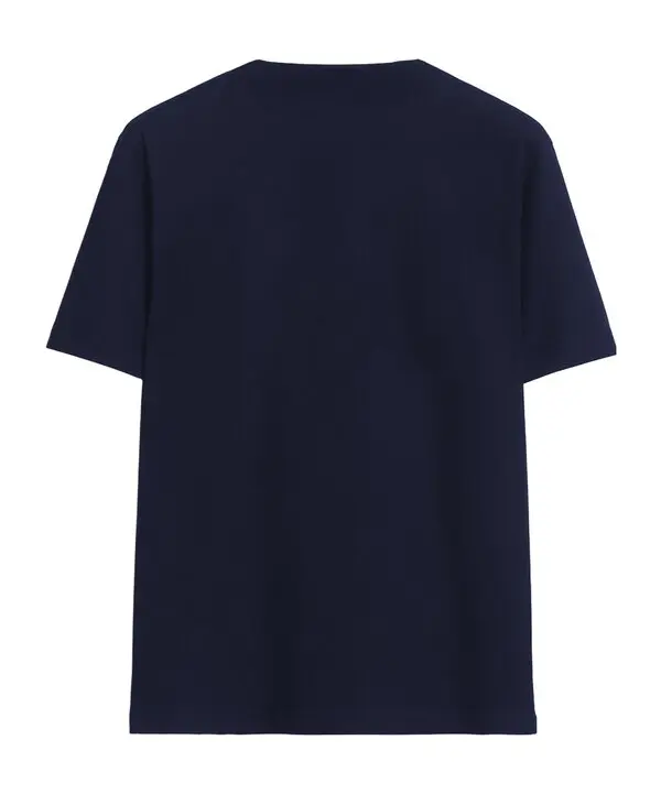 Burberry Logo Printed Crewneck T-shirt - Navy