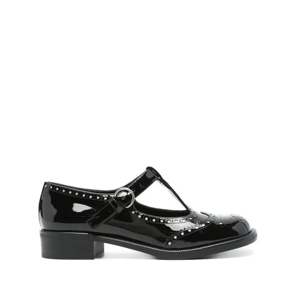 Miu Miu Leather Mary Jane - Black