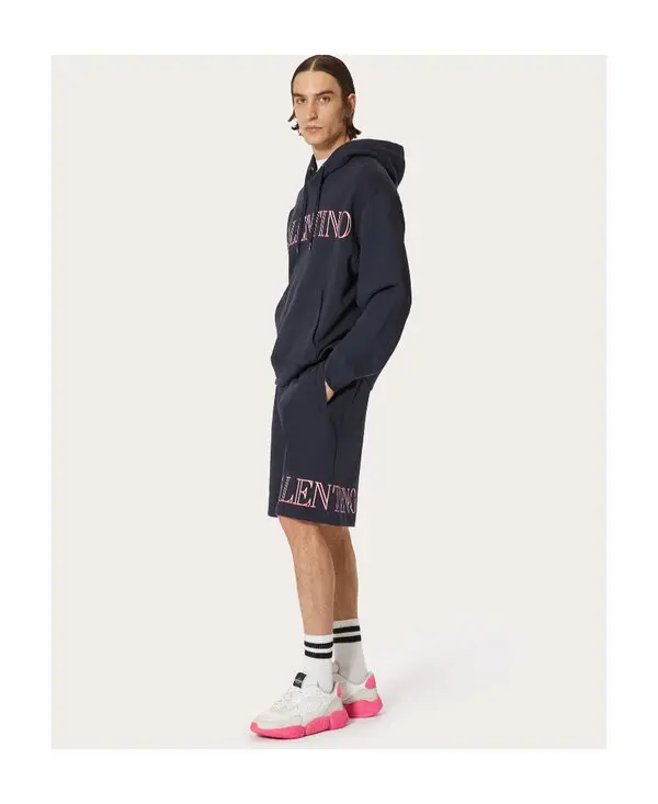 Valentino Garavani Logo Print Drawstring Shorts