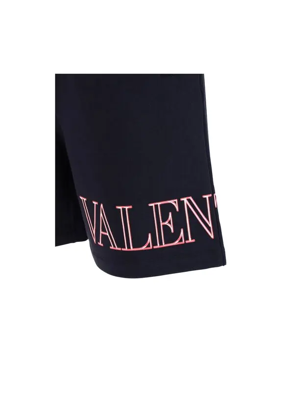 Valentino Garavani Logo Print Drawstring Shorts