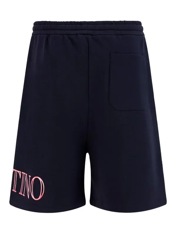 Valentino Garavani Logo Print Drawstring Shorts