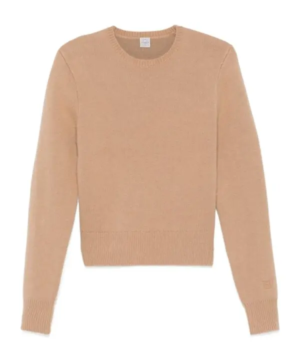 TOTEME Crewneck Knitted Jumper - Camel