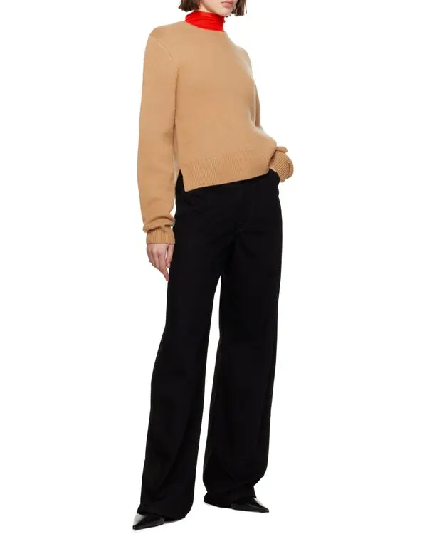 TOTEME Crewneck Knitted Jumper - Camel