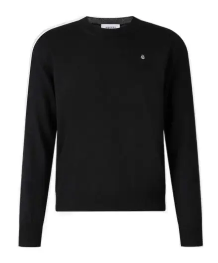 Alexander McQueen Skull Embroidered Crewneck Jumper - Black