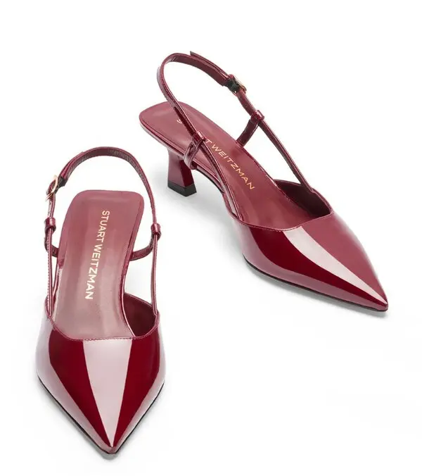 STUART WEITZMAN Vinnie 50 Slingback Sandals - Red
