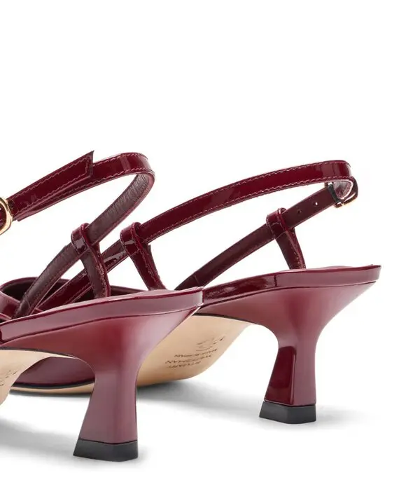 STUART WEITZMAN Vinnie 50 Slingback Sandals - Red