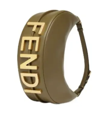 Fendi Graphic Shoulder Bag - Green