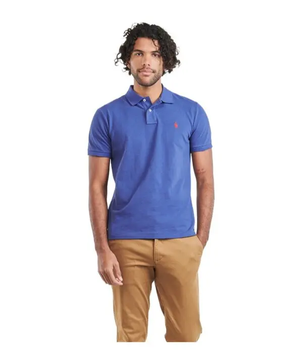 Polo Ralph Lauren Embroidered Logo Polo Shirt - Blue