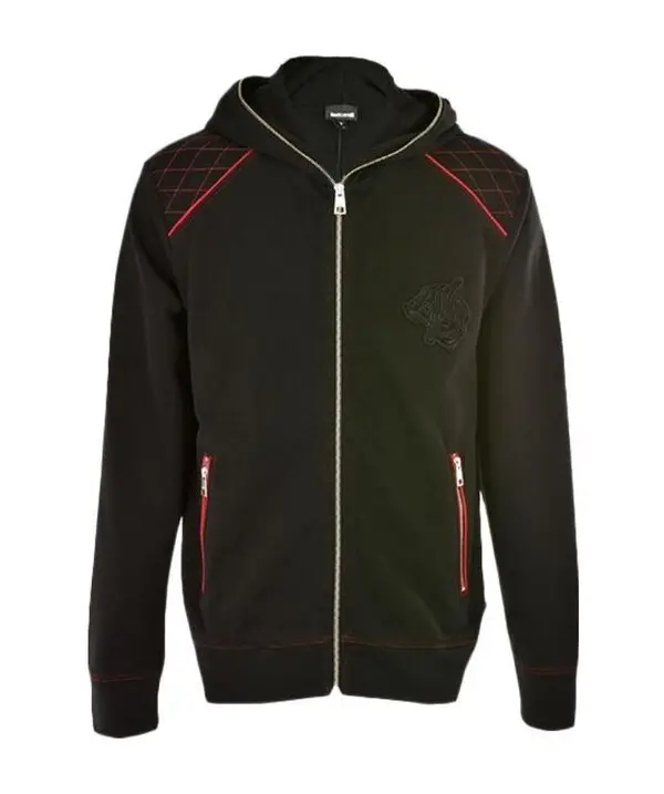 Just Cavalli Logo Hooded Casual Jacket