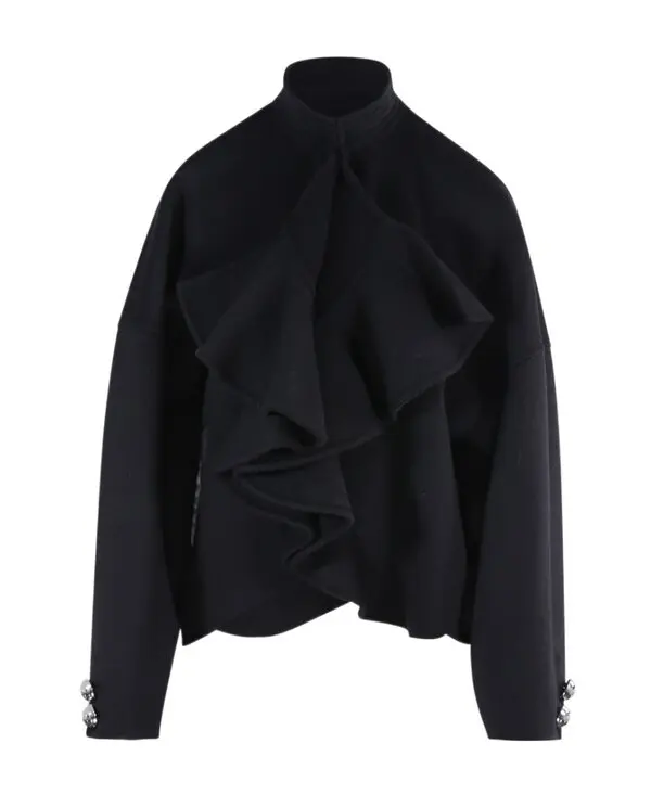 Emilio Pucci Ruffled High Neck Jacket