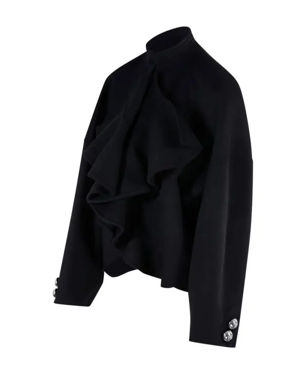 Emilio Pucci Ruffled High Neck Jacket