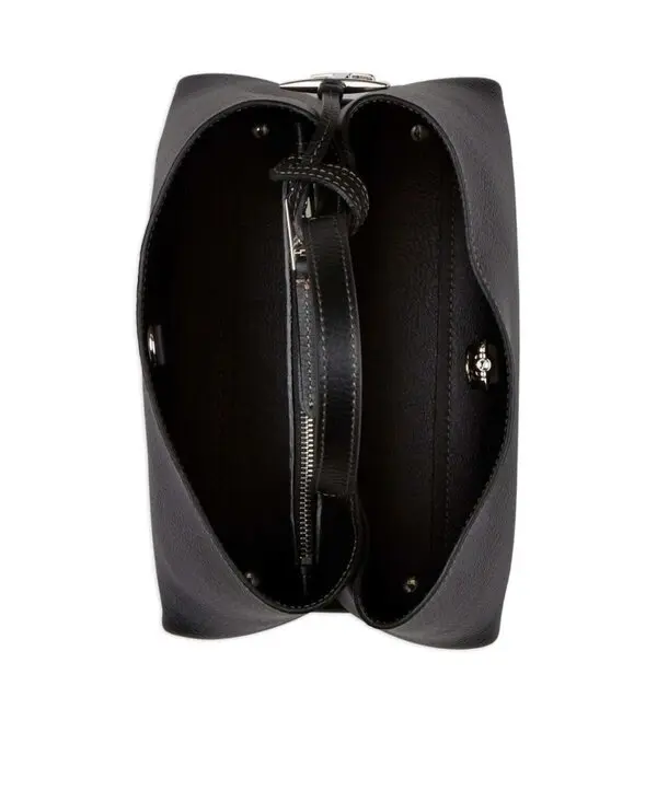 TOD'S Logo Charm Mini Crossbody Bag - Black