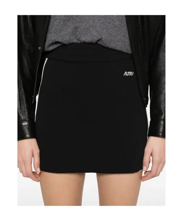 AUTRY Striped Detail Skirt