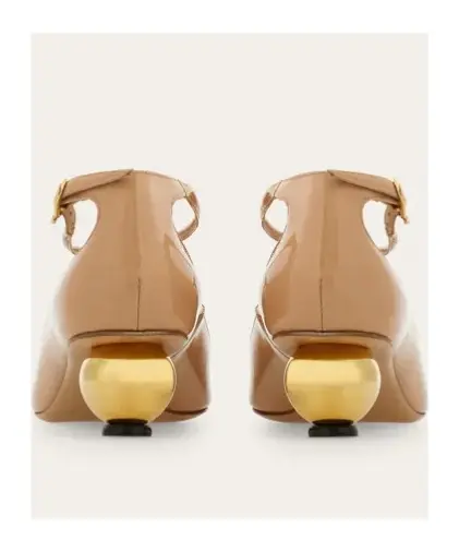FERRAGAMO Ball-heel T-strap Pumps