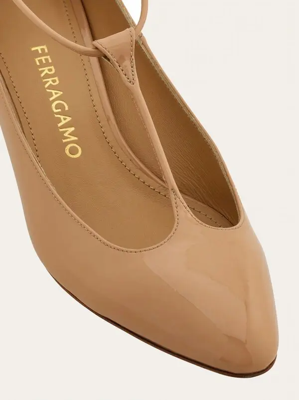 FERRAGAMO Ball-heel T-strap Pumps
