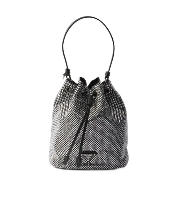 Prada Re-edition 1978 Drawstring Bucket Bag - Crystal
