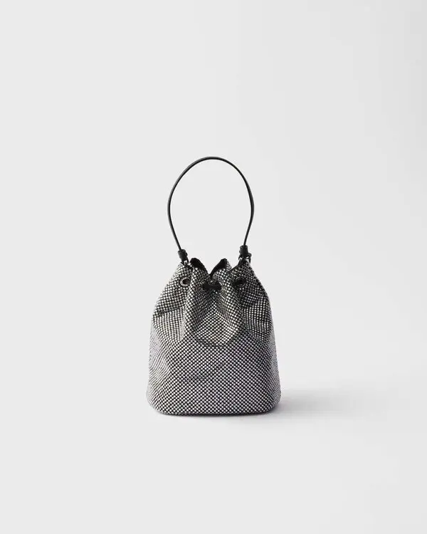 Prada Re-edition 1978 Embellished Drawstring Bucket Bag