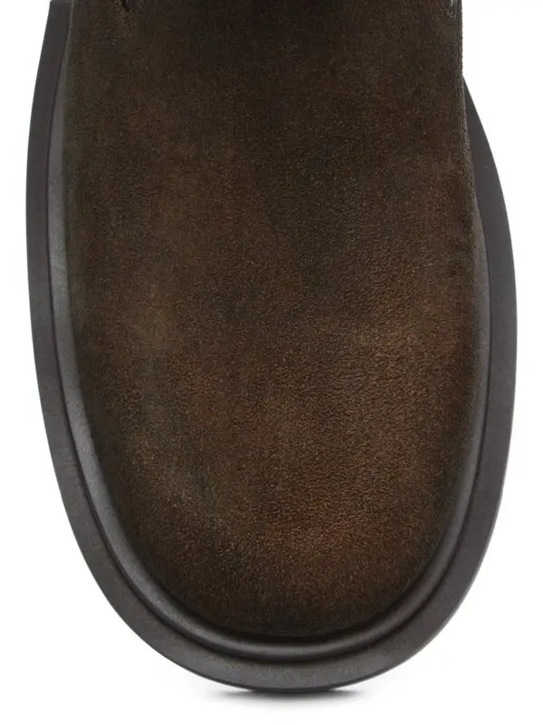 Rick Owens Beatle Bogun Block Heel Chelsea Boots - Black