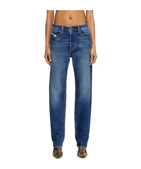 DIESEL® Straight-leg Jeans With Logo Patch