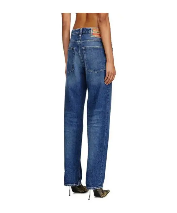 DIESEL® Straight-leg Jeans With Logo Patch