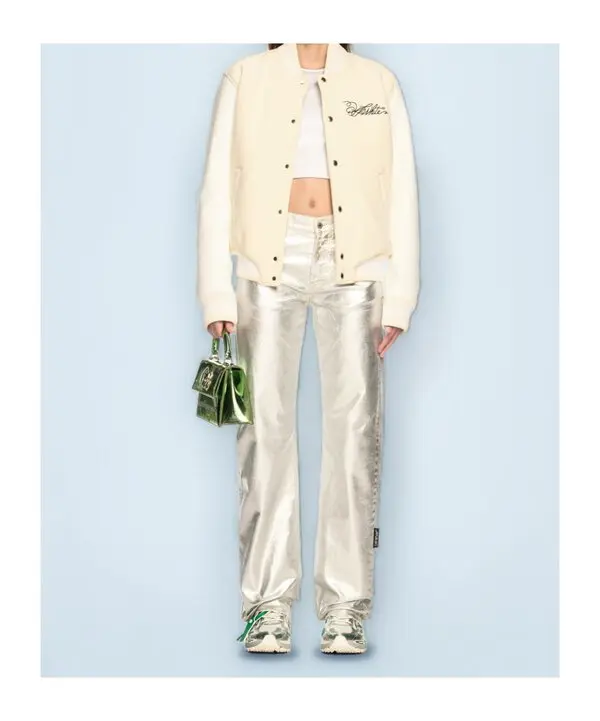 Off-White Rose Valley Bomber Jacket - Neutrals