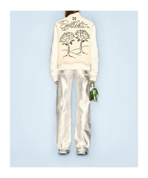 Off-White Rose Valley Bomber Jacket - Neutrals